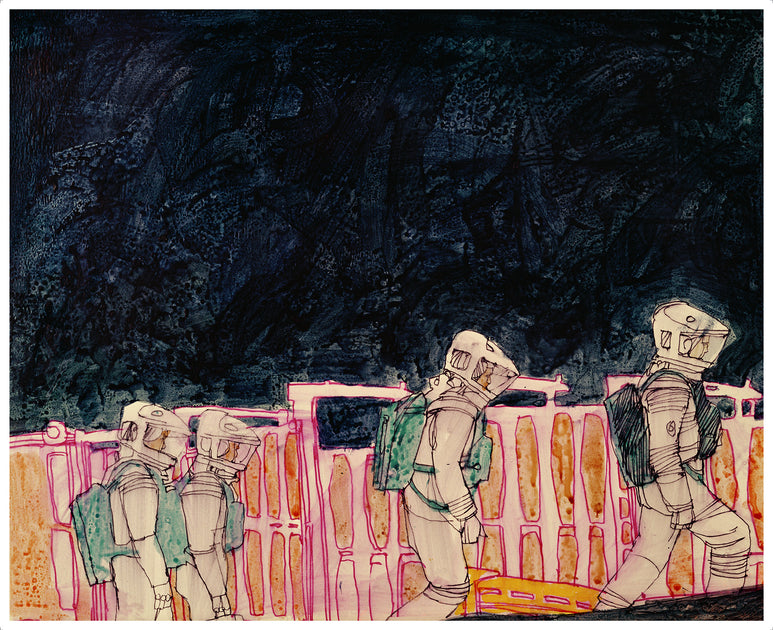 Moon Pit 02, 2001: A Space Odyssey, 1965 - Brian Sanders, FRAMED Signe ...